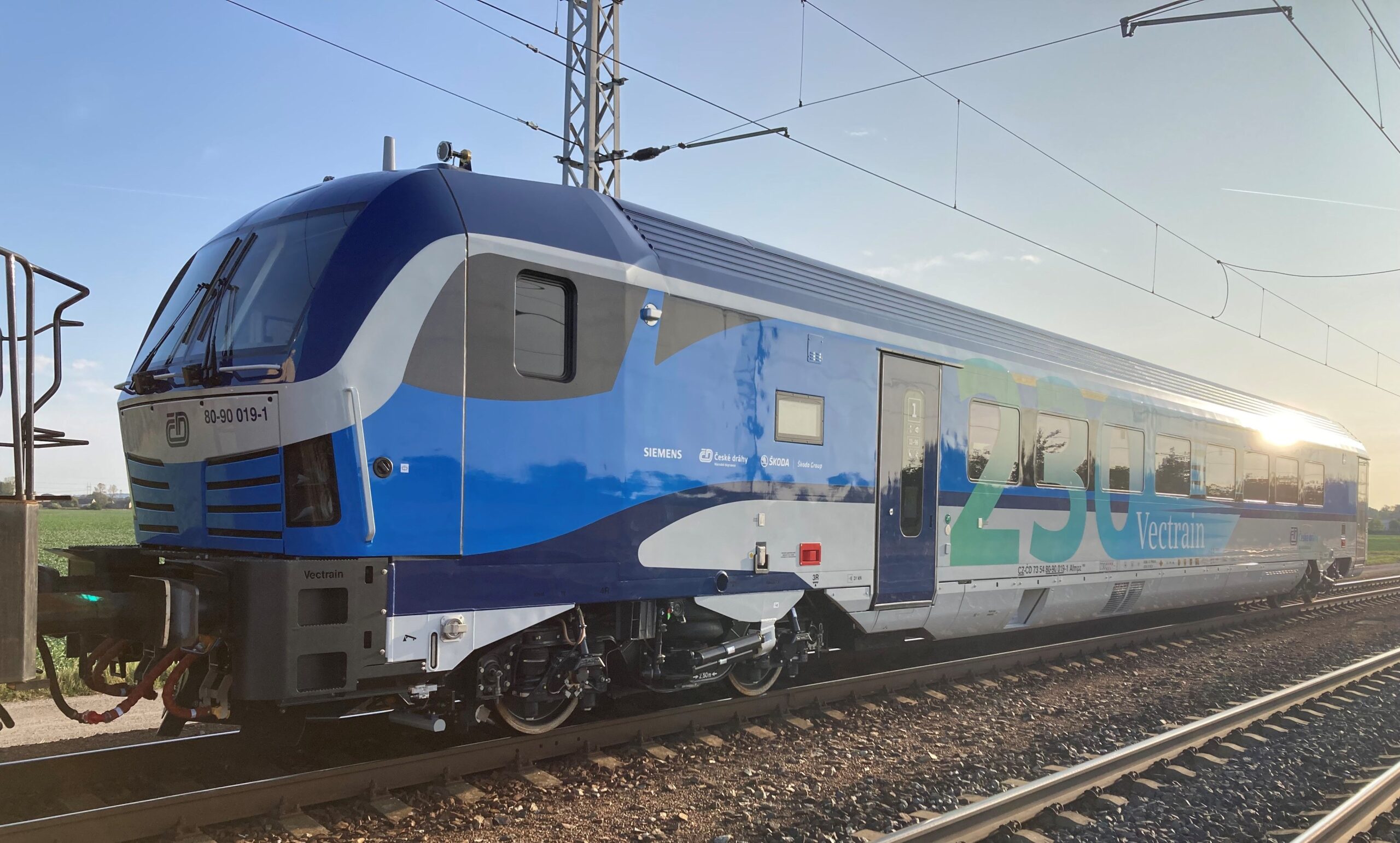 A Siemens´ driving coach Afmpz for project ČD 182 arrived on October 5 ...